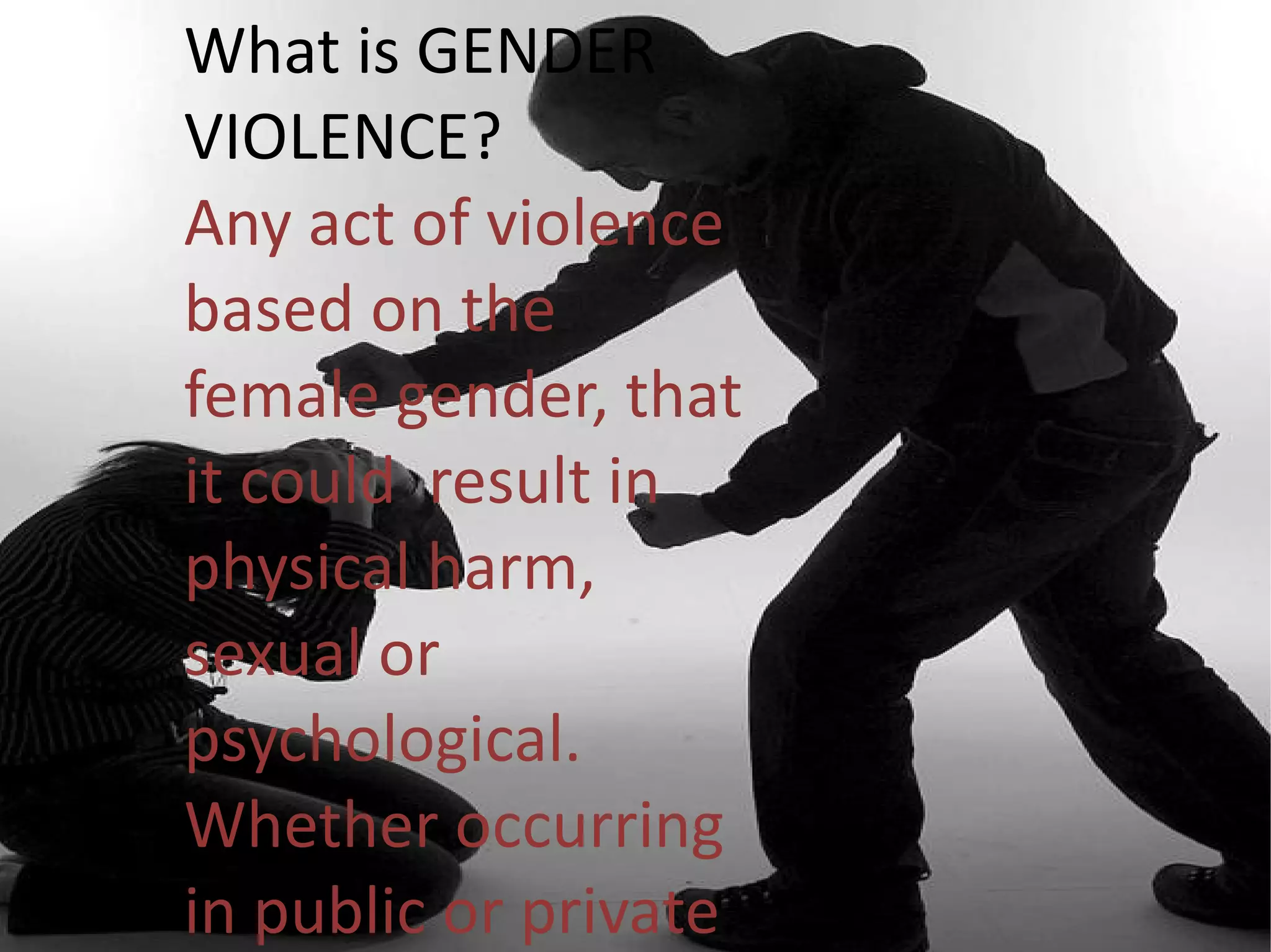 Presentacion i definicion y tipos violencia de genero | ODP