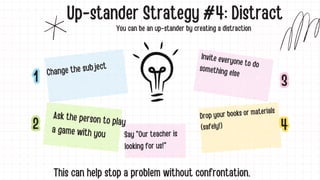 Upstanders Vs being a bystander SEL lesson! | PDF