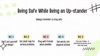 Upstanders Vs being a bystander SEL lesson! | PDF