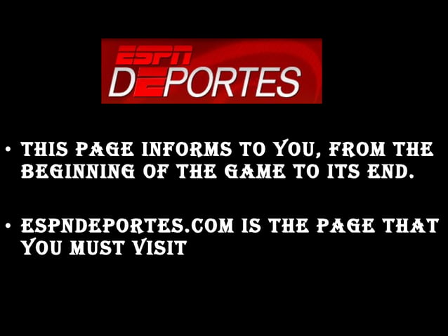 PRESENTATION ESPN | PPT