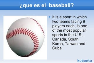 Presentacion ingles baseball antonio morales | ODP