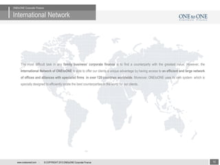 ONEtoONE Corporate Finance | PDF | Large Business | Business