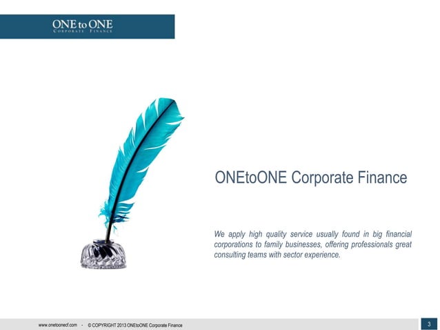 ONEtoONE Corporate Finance | PPT