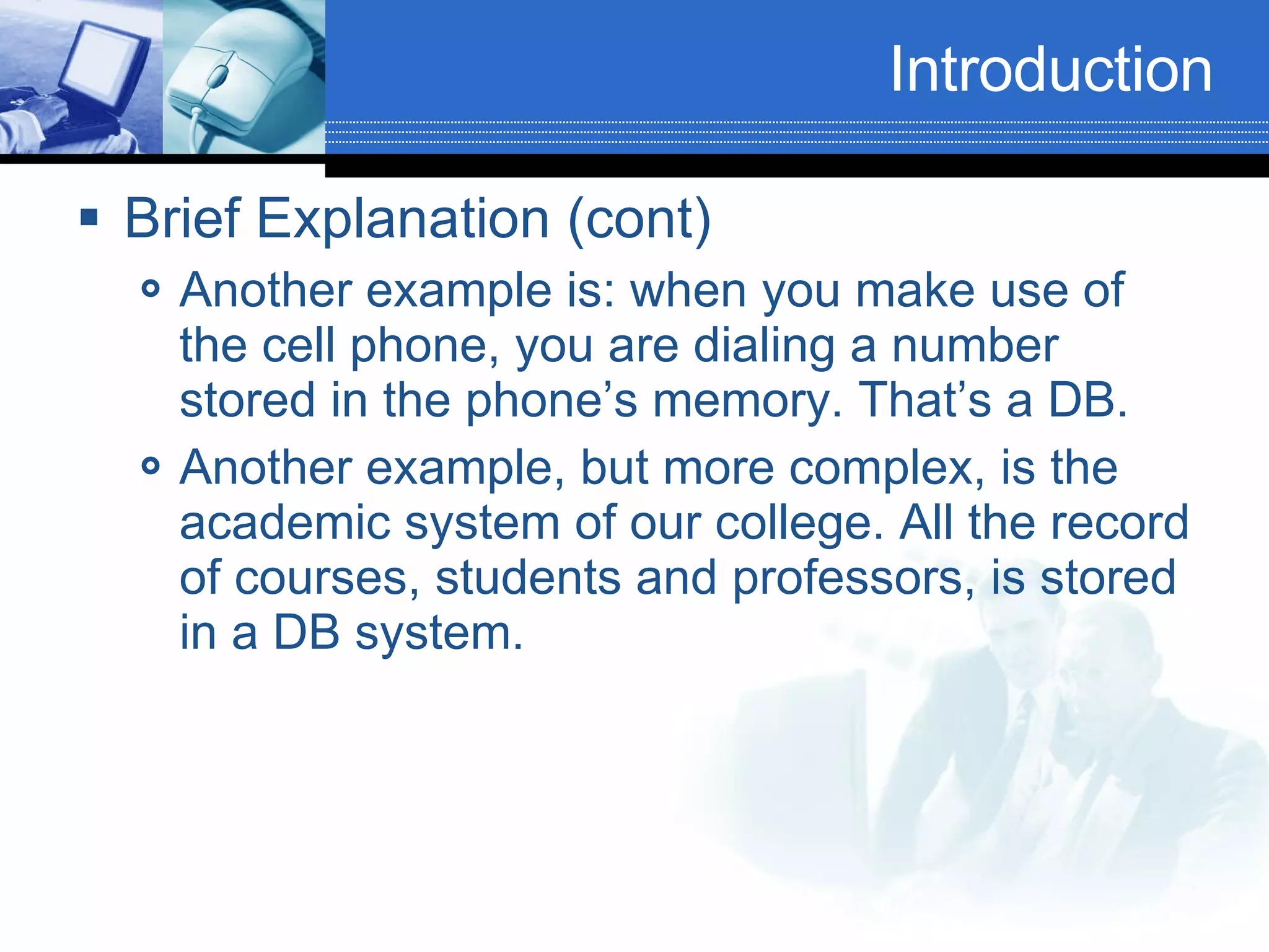 Database Systems Introduction (INTD-3535) | PPT Database Systems Introduction (INTD-3535) | PPT