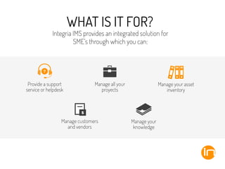 Integria IMS Presentation | PPT