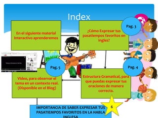Presentacion interactiva sobre los pasatiempos favoritos | PPTX