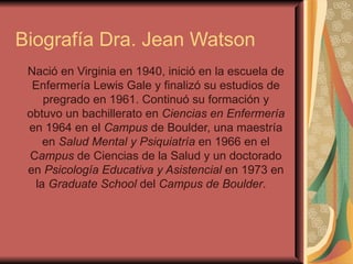 Presentacion Jean Watson | PPT