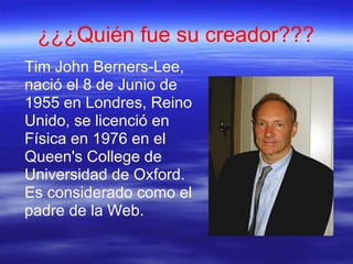 Presentacion La Historia De Internet | PDF
