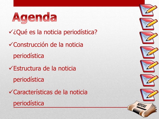La noticia periodística | PPTX