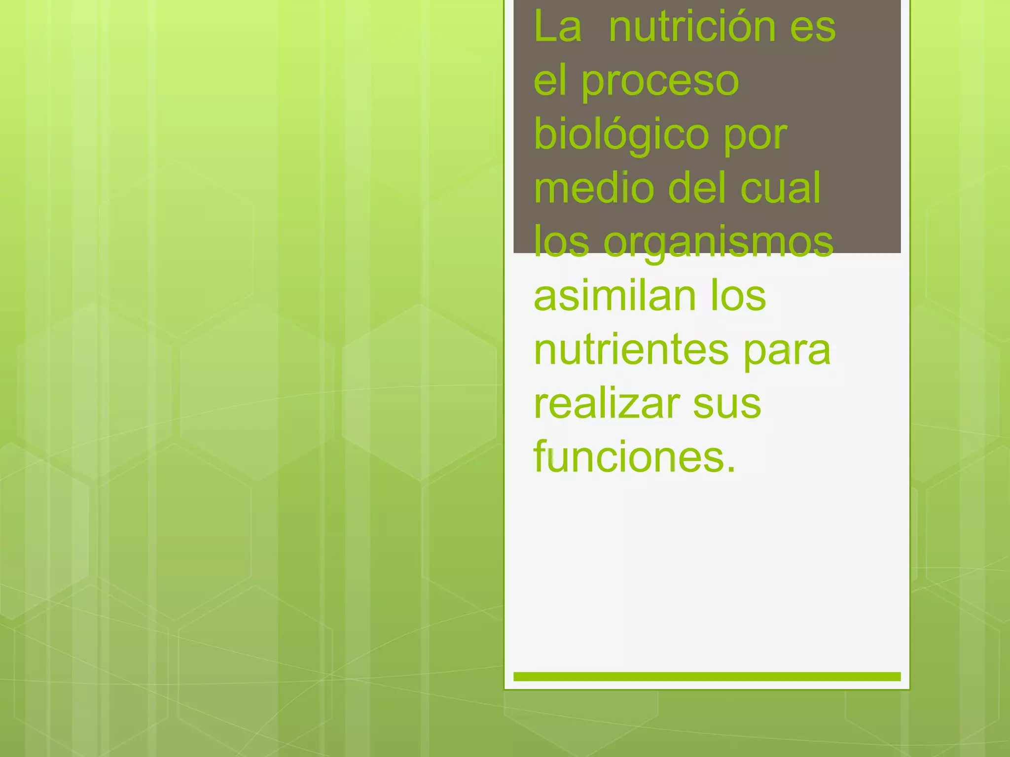 Presentacion, la nutricion power point link prezi 22 | PPTX