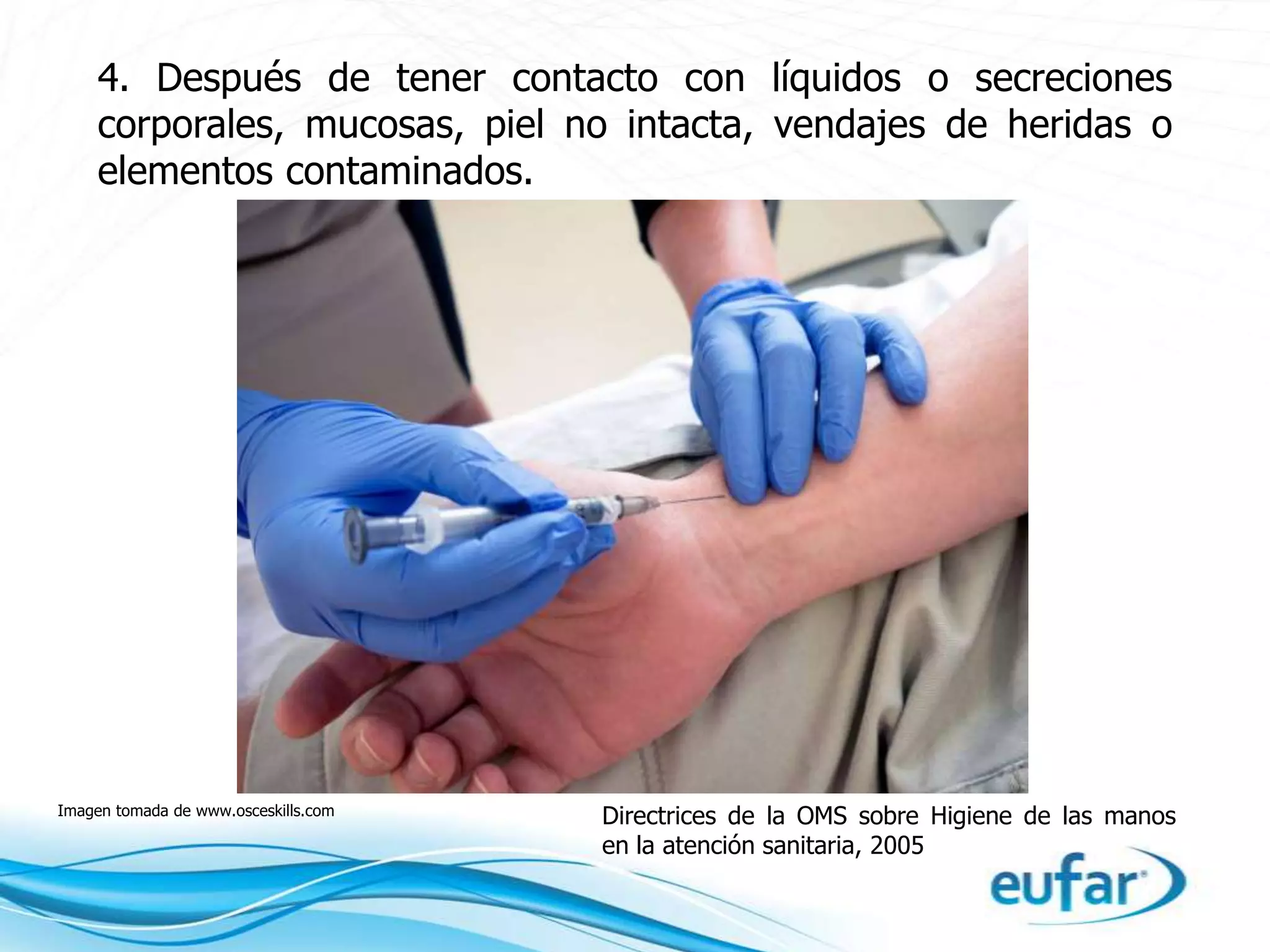 Lavado y sanitización e higiene de manos Eufar | PPTX