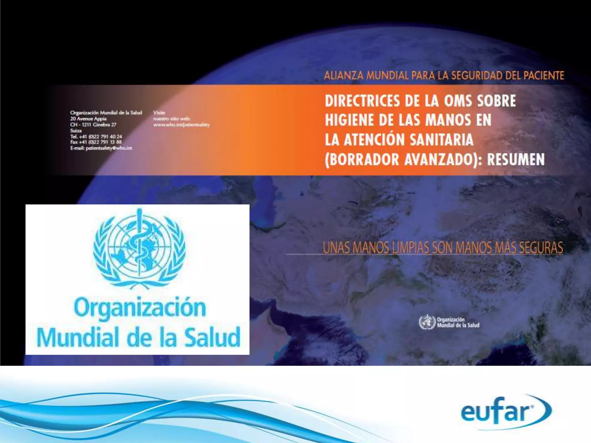 Lavado y sanitización e higiene de manos Eufar | PPTX