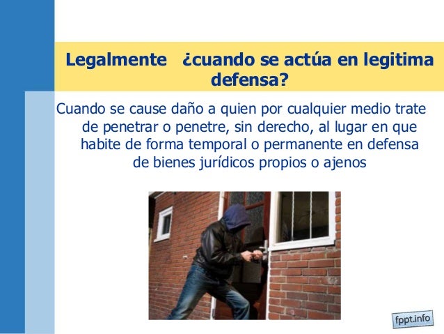 Presentacion legitima defensa