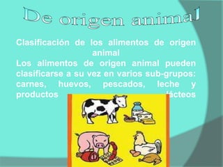 los alimentos | PPTX