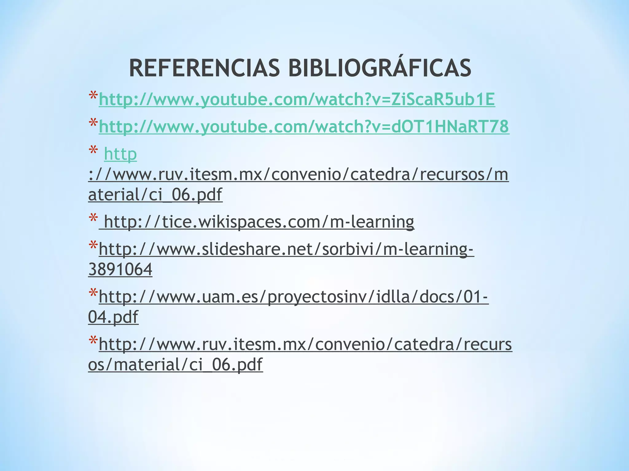 Presentacion m learning ppt 2003 | PPT