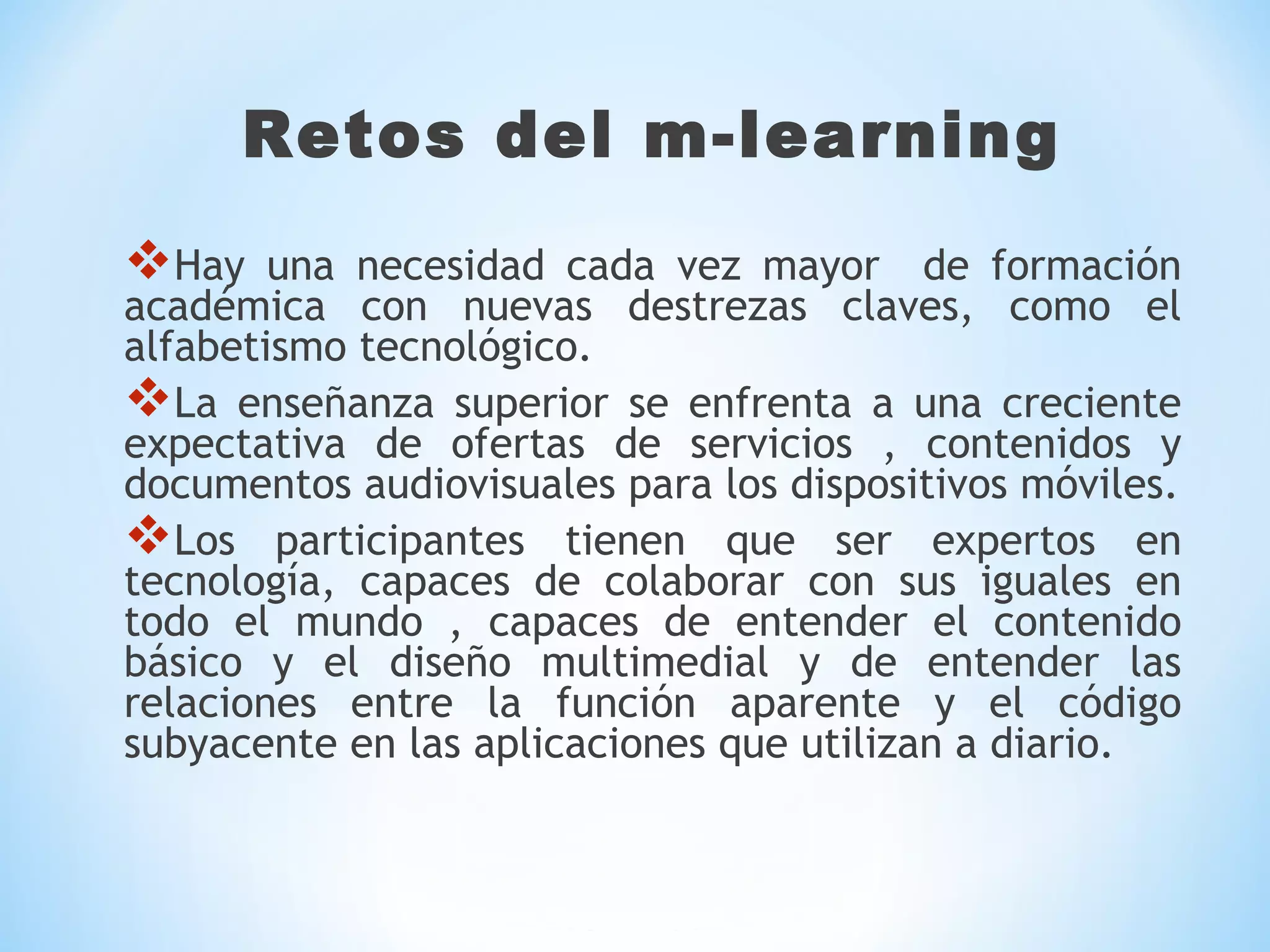 Presentacion m learning ppt 2003 | PPT