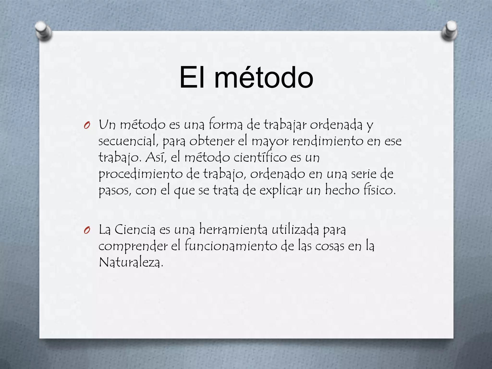 Presentacion metodo cientifico | PPTX