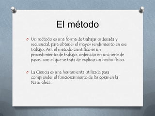 Presentacion metodo cientifico | PPTX
