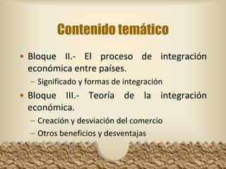 Modelos de Integración Económica | PPTX