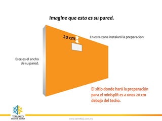 Medidas para instalar tu minisplit. | PPT