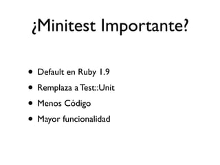 Presentacion minitest | PPT