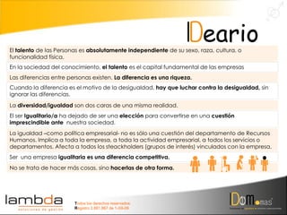 Modelo IDem.mas: Gestión en Igualdad | PDF