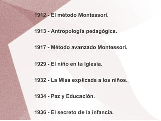 Presentacion montessori | PPT