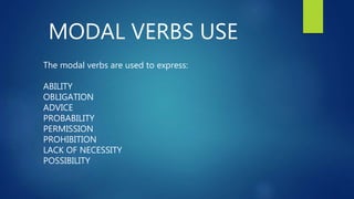 MODAL VERBS | PPT