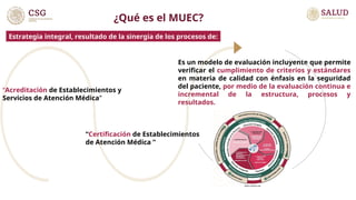 PRESENTACION MODELO UNICO DE EVALUACION DE LA CALIDAD | PPT