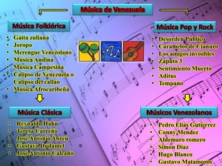 Presentacion musica de Venezuela | PPTX