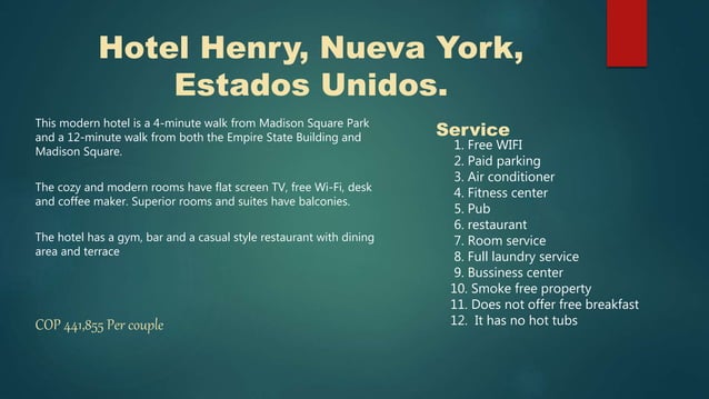 Vacation Recommendations | PPT