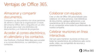 Presentacion Microsoft Office 365 | PDF
