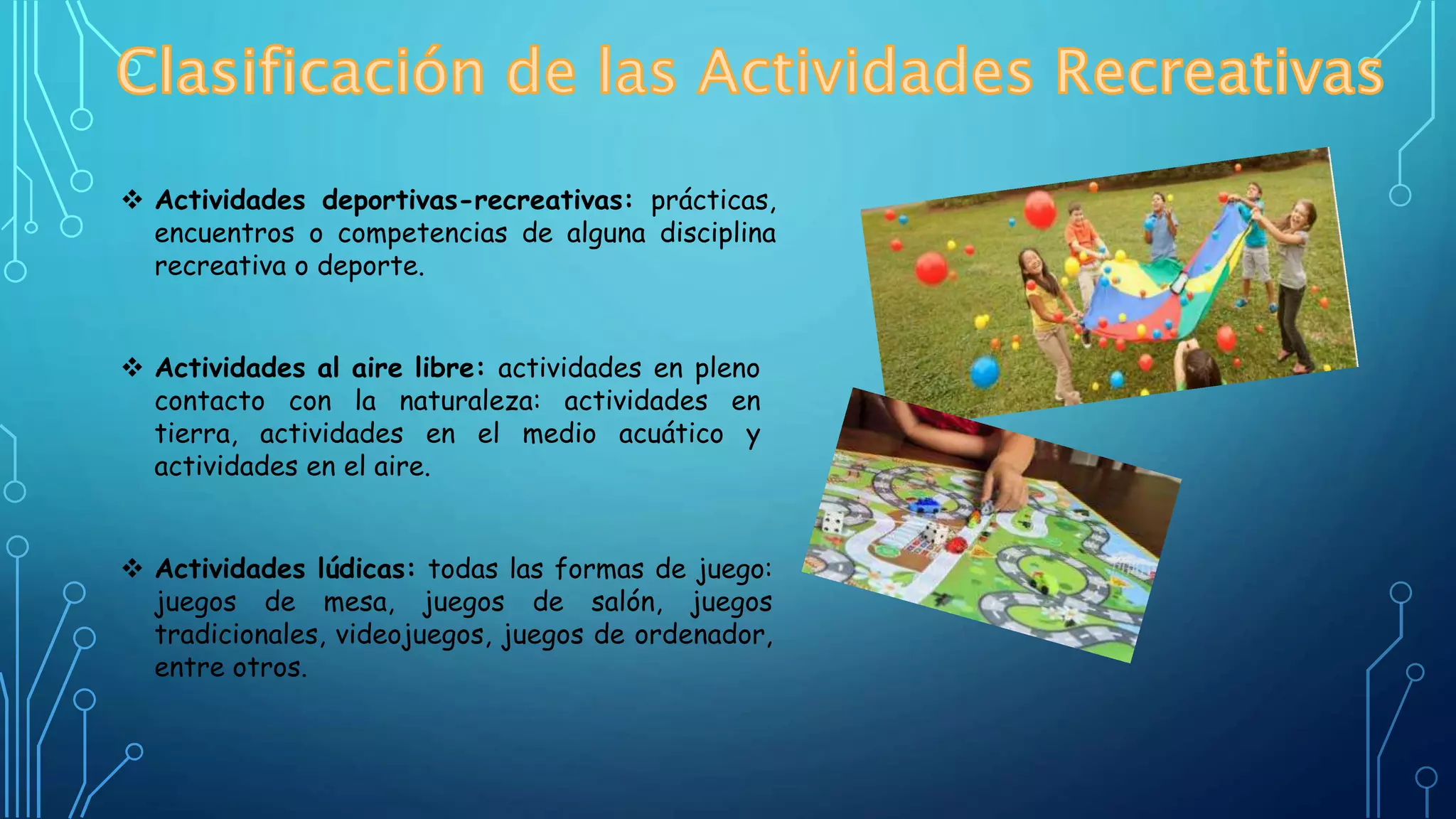 Presentacion ocio, tiempo libre y recreacion | PPTX