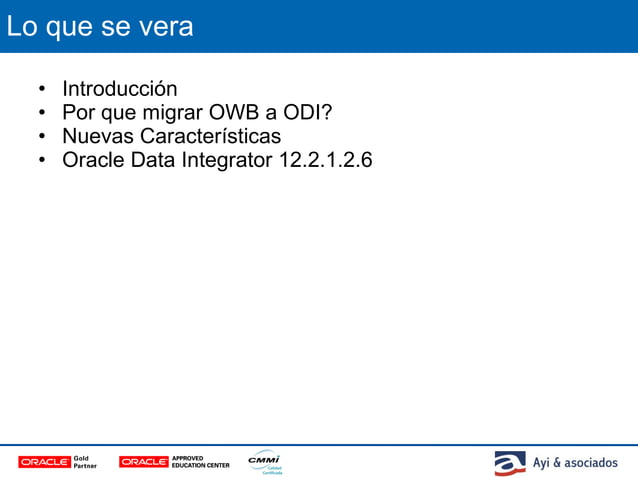 Oracle Data Integrator 12c | PPT
