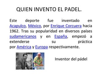 Presentacion padel | PPTX