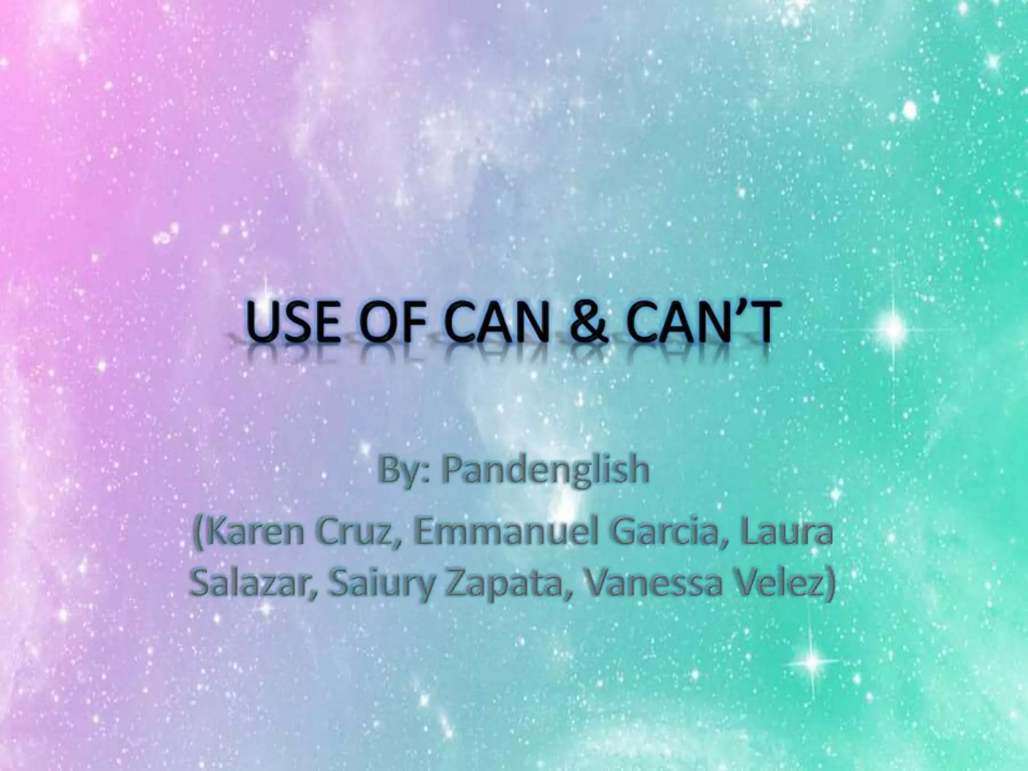 use can & can't | PPTX