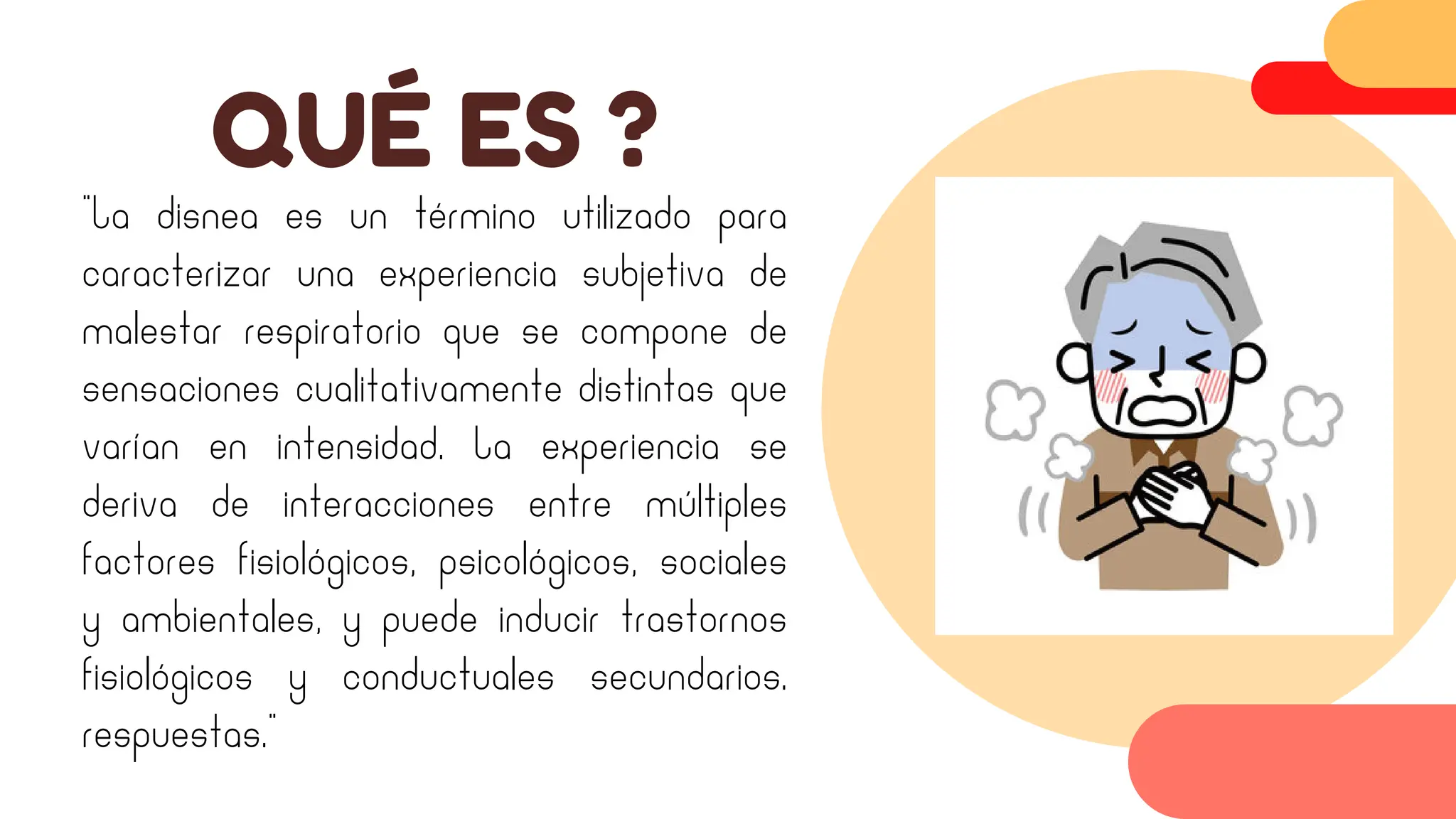 Disnea y sus tipos, escalas y como se clasifican | PPT