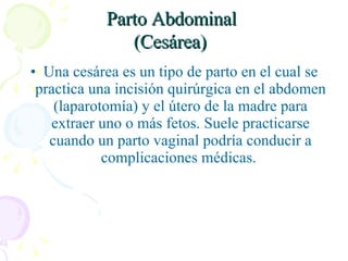 Presentacion Parto Y Cesarea | PPT