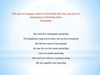 SIMPLE PAST | PPT | Free Download