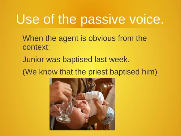 Passive voice, transformation and uses. | ODP | Automotive
