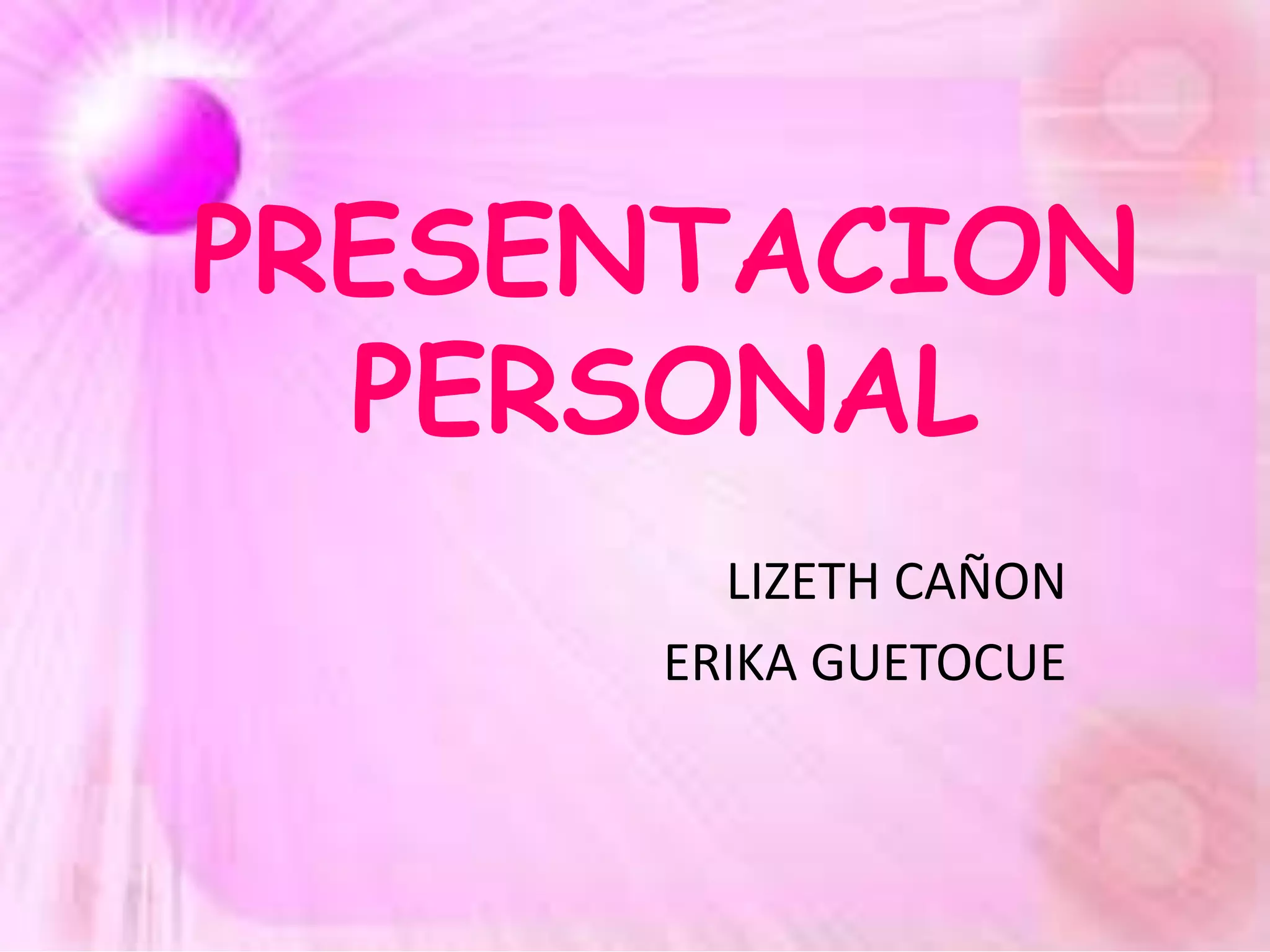 Presentacion personal | PPTX