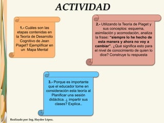 Piaget (Desarrollo Cognitivo) | PPTX