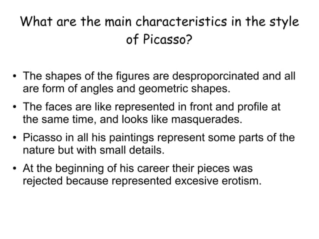 Presentacion picasso | PPT