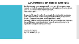 Presentacion pilotes CIMENTACION | PDF