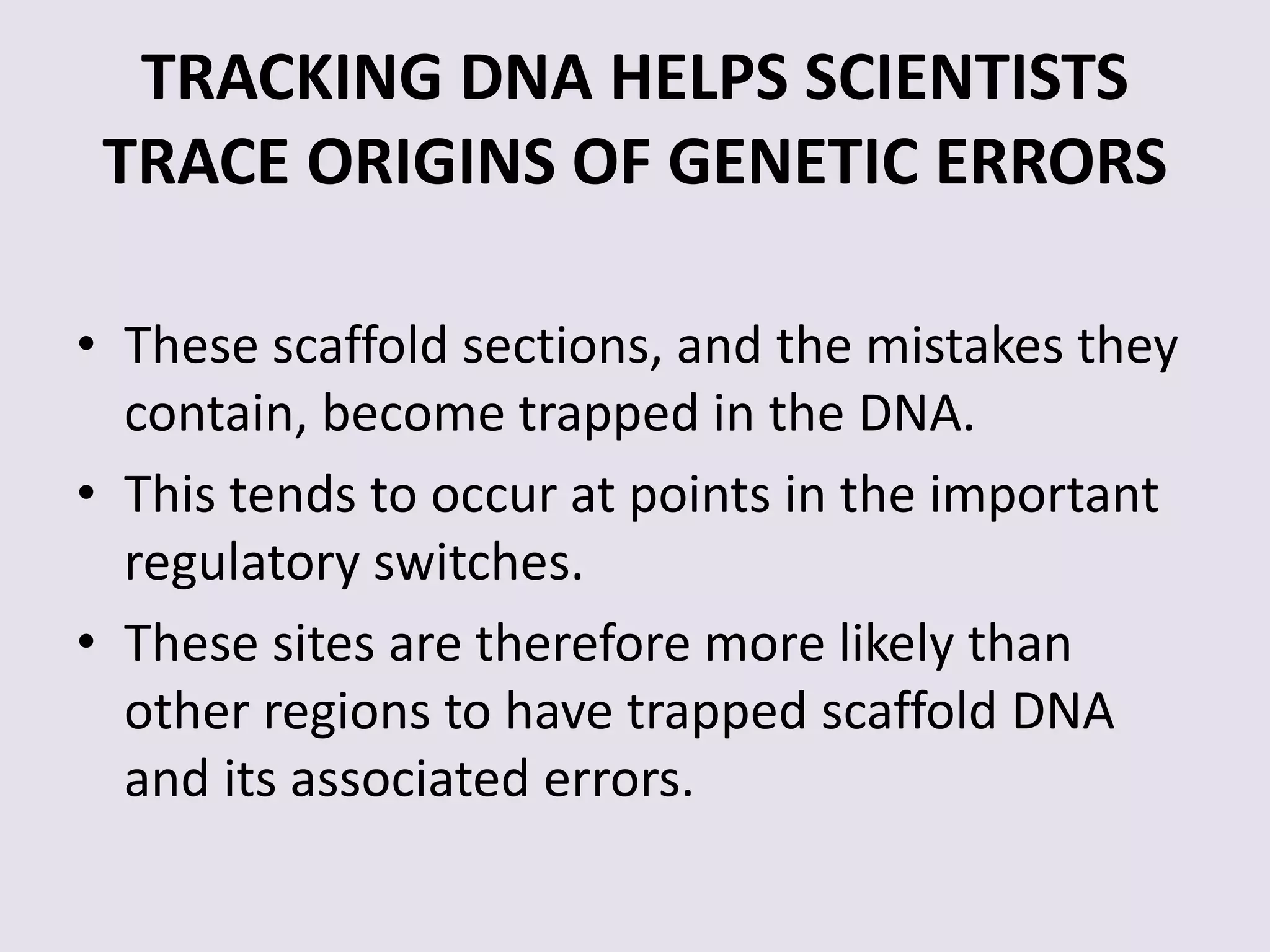 Molecular switch that regulates DNA replication and tracking DNA | PPTX
