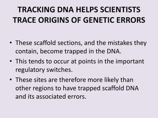 Molecular switch that regulates DNA replication and tracking DNA | PPTX