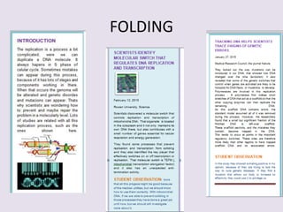 Molecular switch that regulates DNA replication and tracking DNA | PPTX