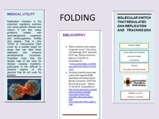 Molecular switch that regulates DNA replication and tracking DNA | PPTX