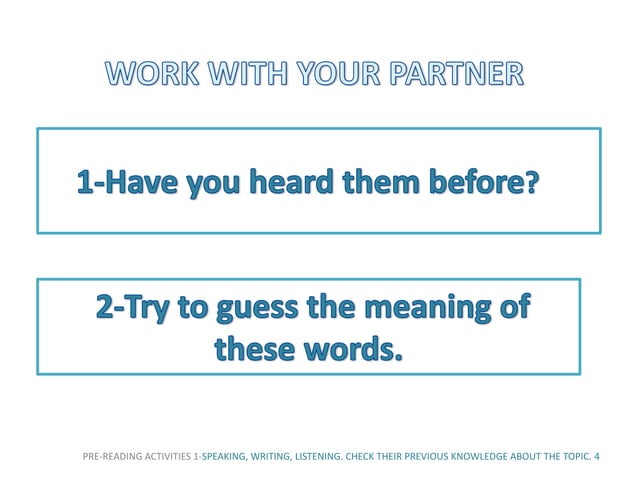 Pre, while and post-reading activities | PPTX