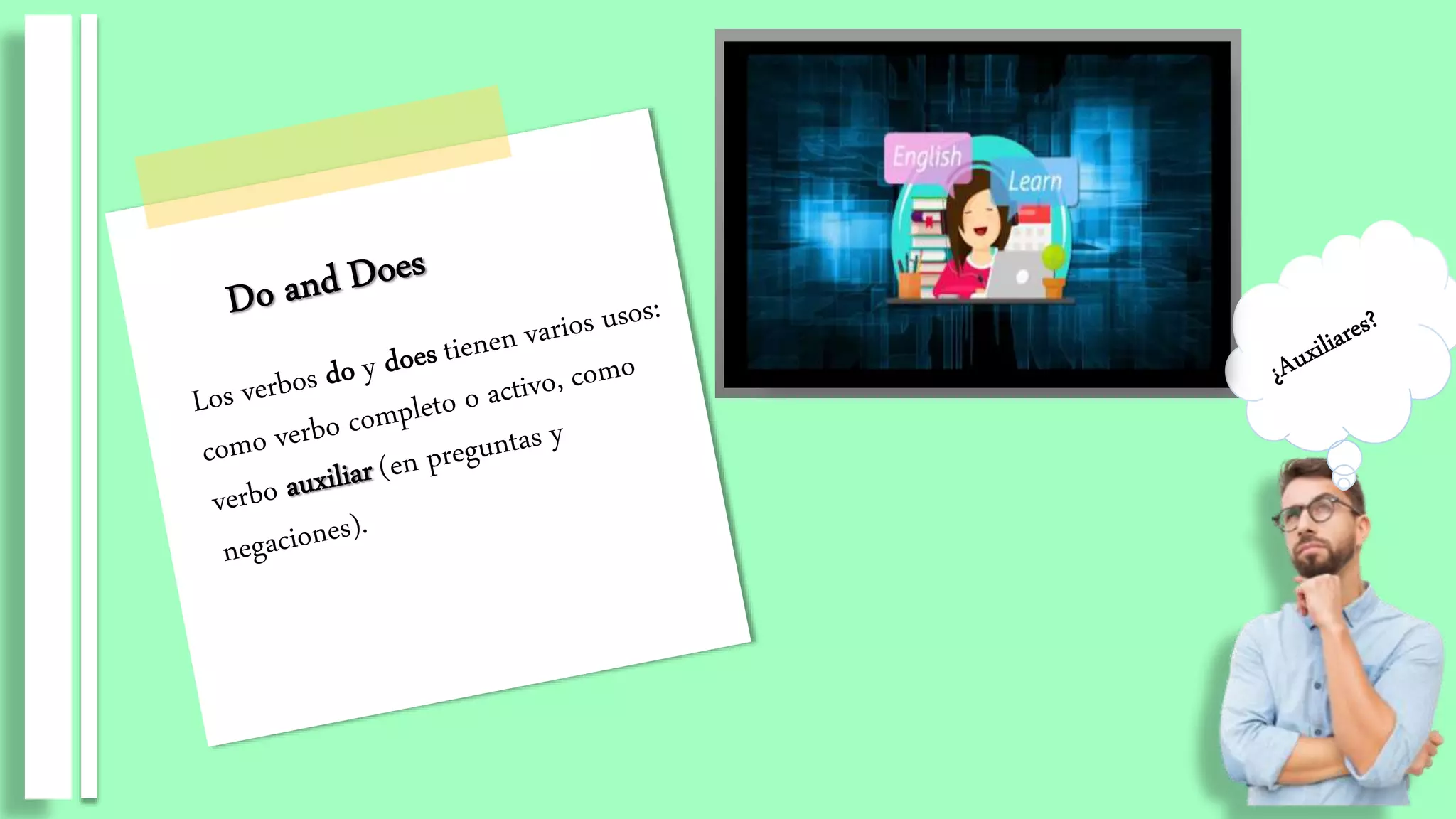 TEMA: Auxiliares Do y Does. | PPTX | Food & Drink